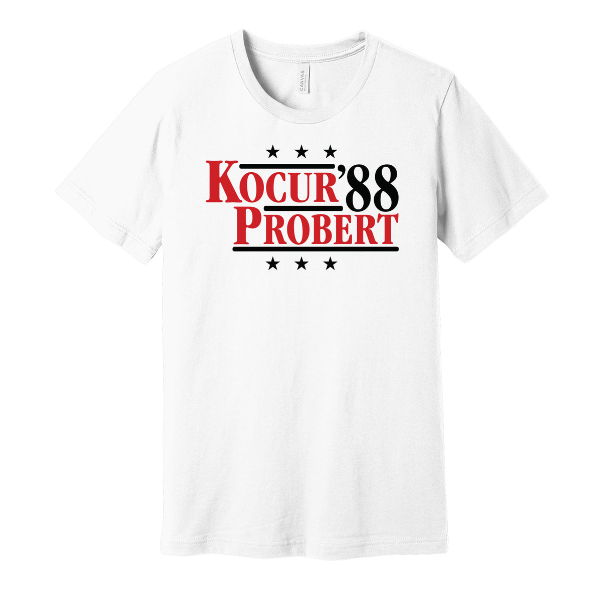 Kocur & Probert '88 - Detroit Hockey Retro Campaign T-Shirt - Hyper ...